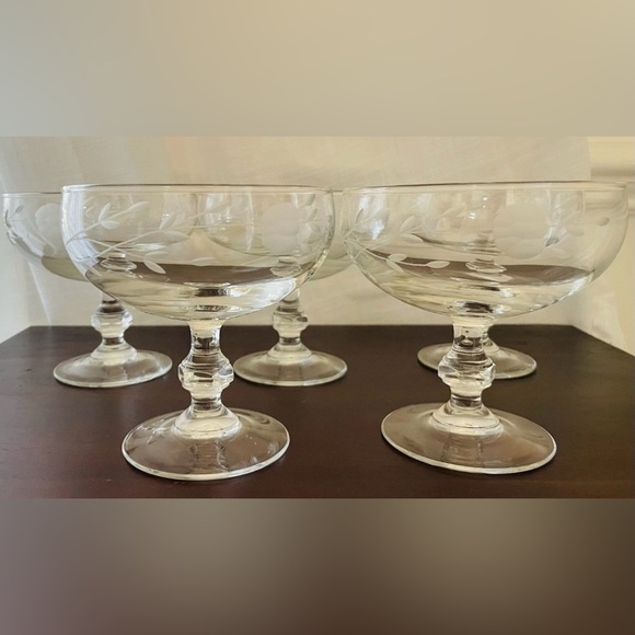 Princess House | Dining | Set Of 5 Princess House Heritage Crystal ...